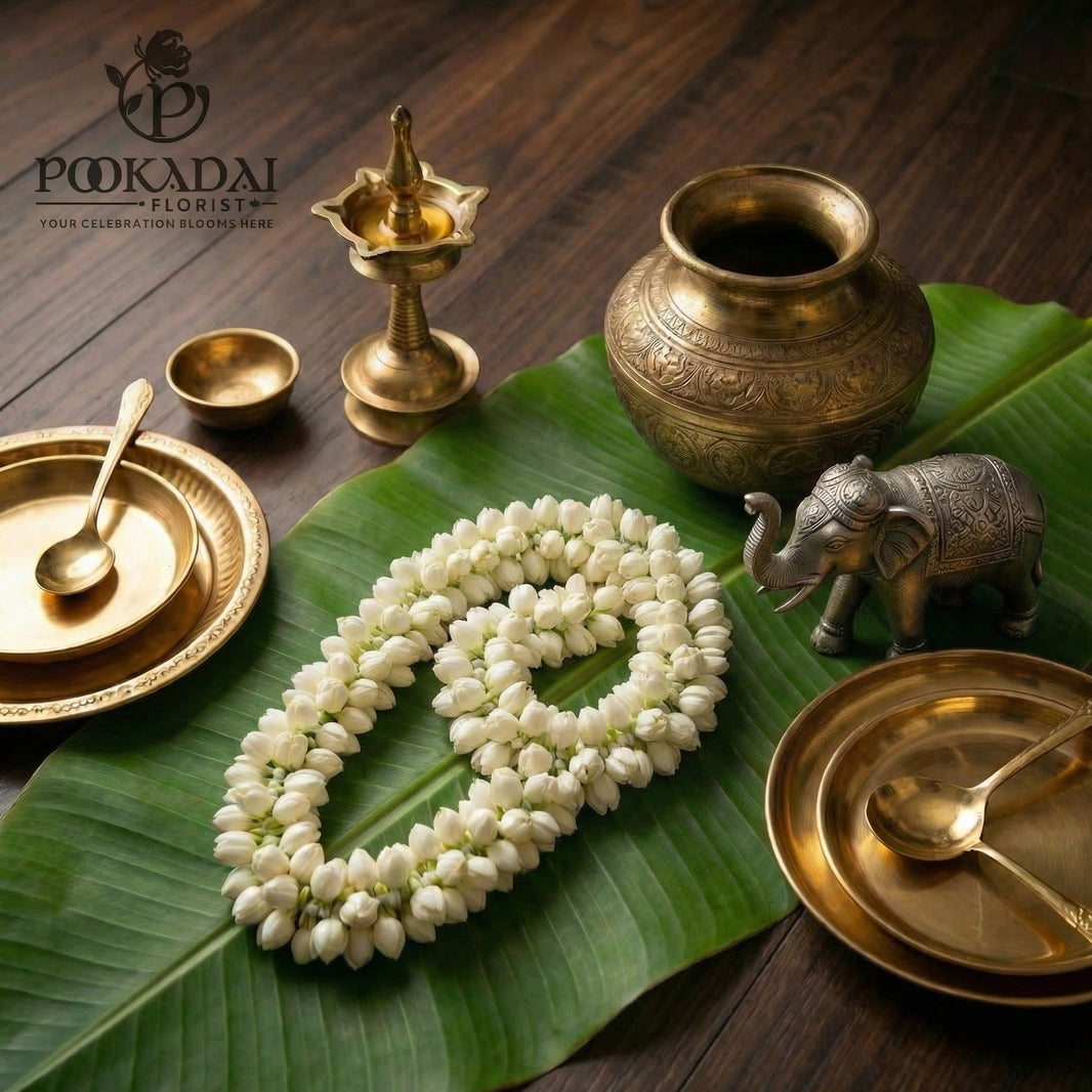 Hair Florals Strings - Bridal & Wedding Hair Flowers Charam – Pookadai ...