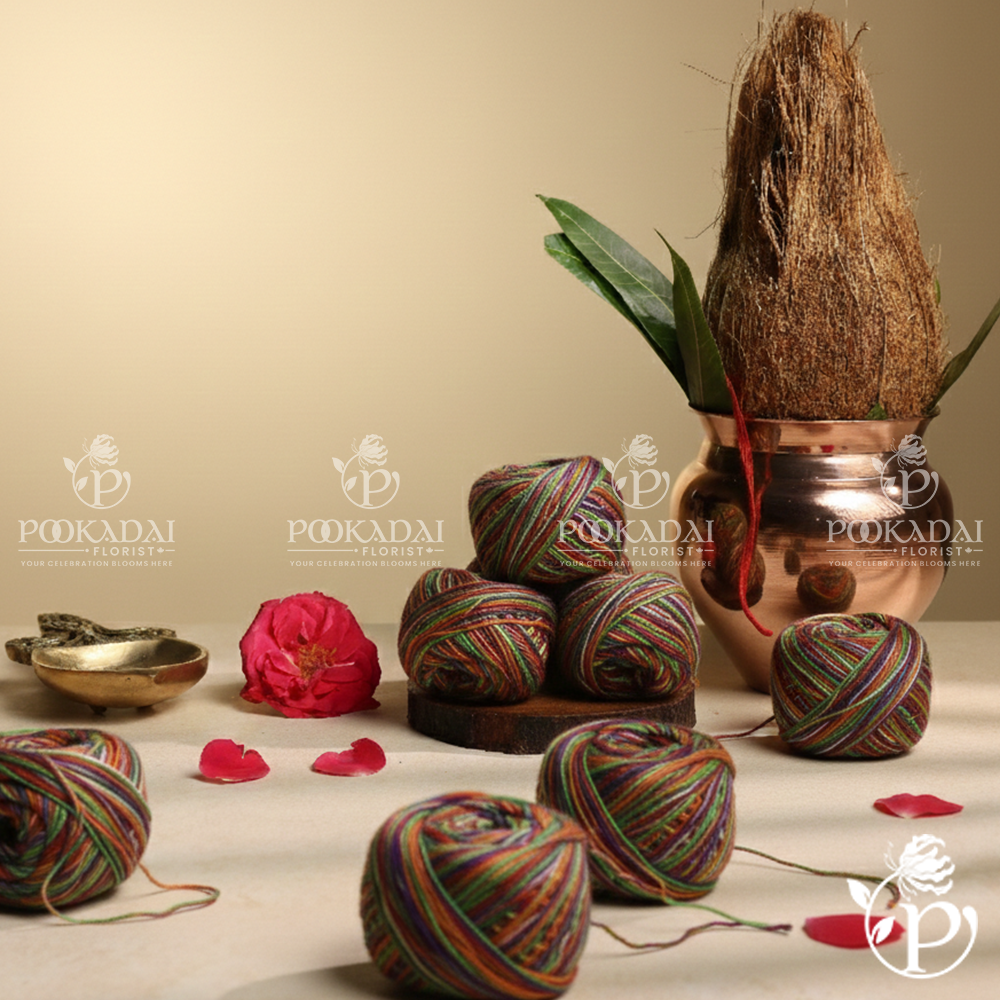 Kalasa Nool– Mixed Color Sacred Thread for Pooja & Ritual Use ...