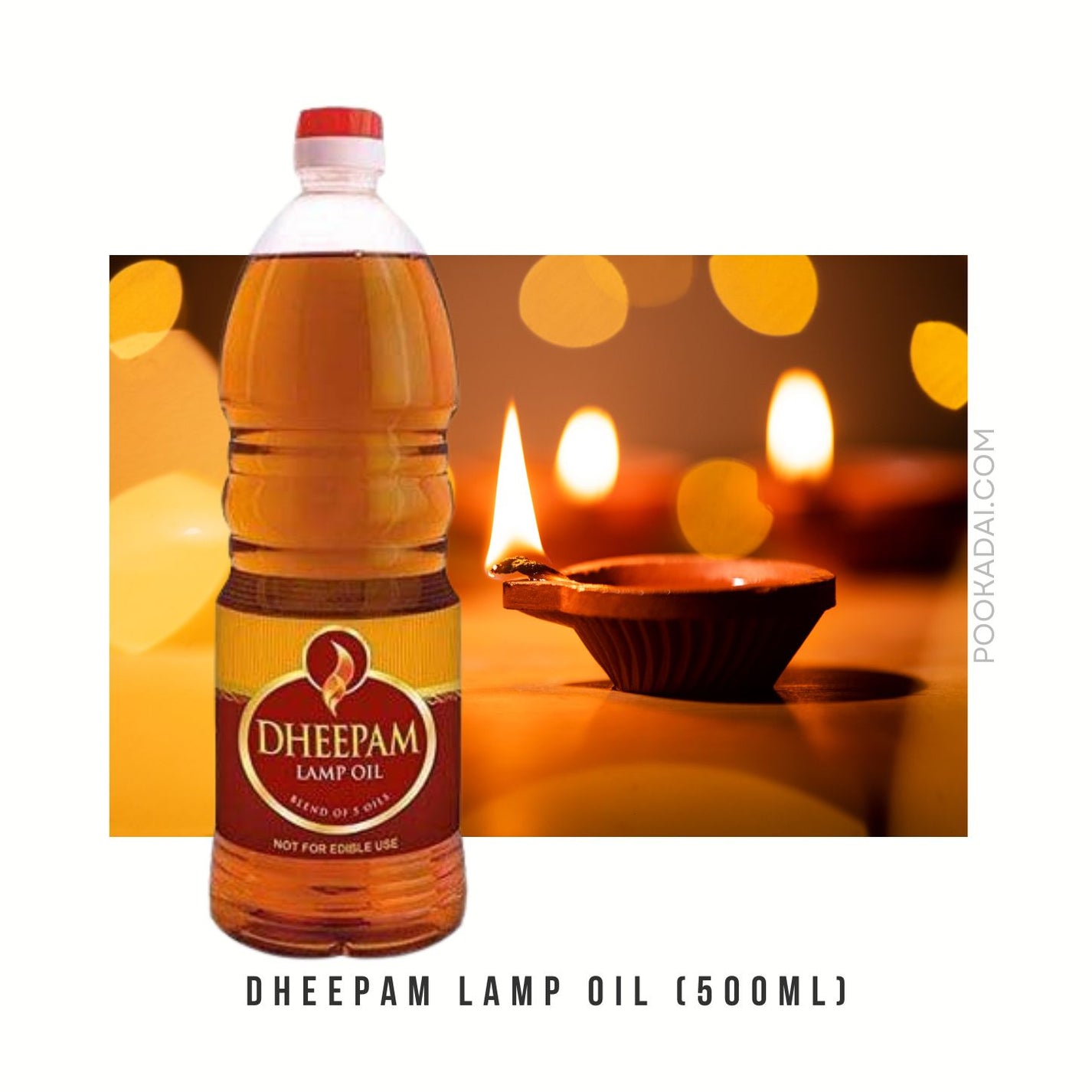 Shop Dheepam Lamp Oil Blend of 5 Oils for pooja | Pookadai